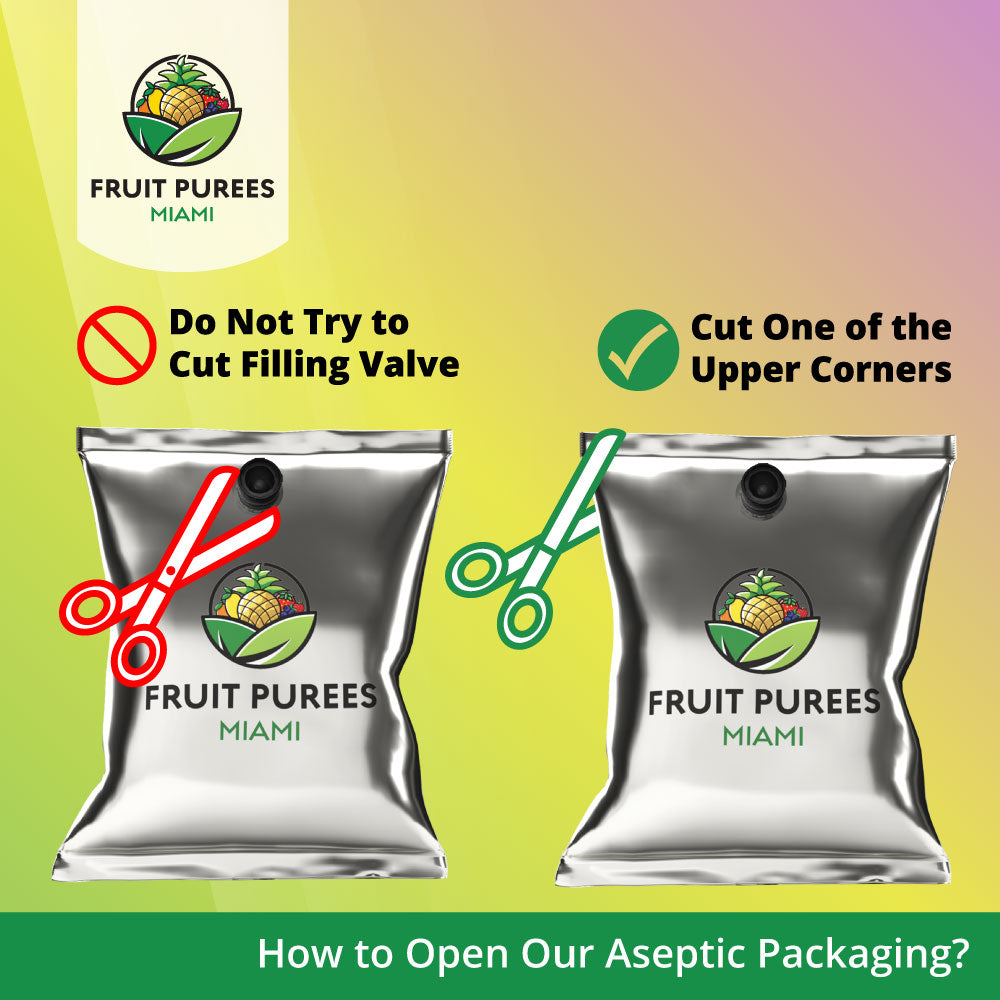 How to Open Our Aseptic Packaging? – Fruit Purees Miami