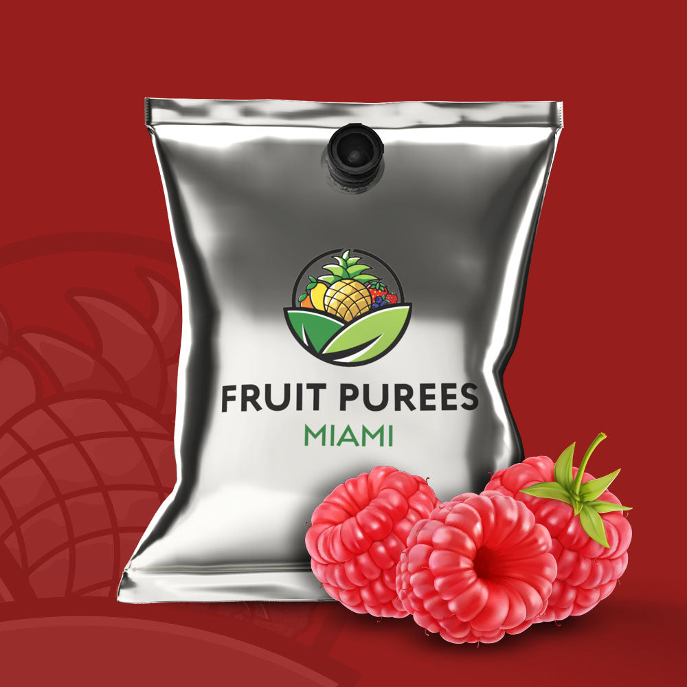 44 lb Raspberry - Aseptic Fruit Puree – Fruit Purees Miami